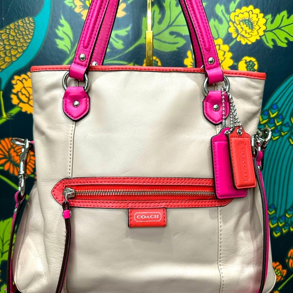 Coach | Bags | Coach Daisy Spectator Leather Tote F2391 Pink Taupe ...